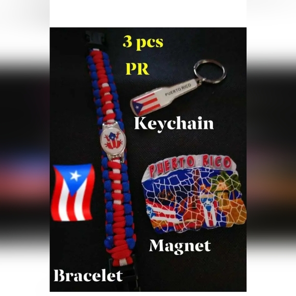 Other | Puerto Rico Paracord Survival Bracelet Magnet For Refrigerator ...